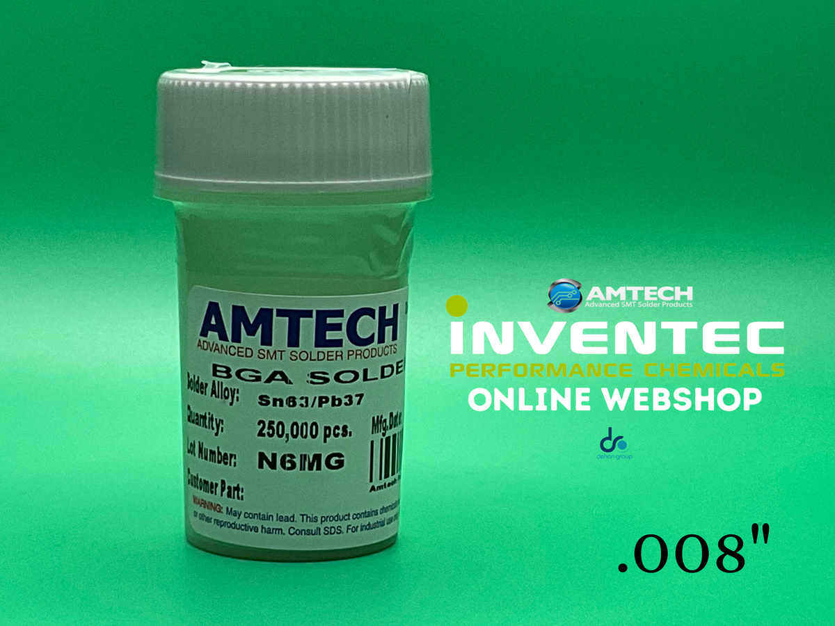 AMTECH Solder Spheres Sn63/Pb37 – InventecPerformanceChemicals